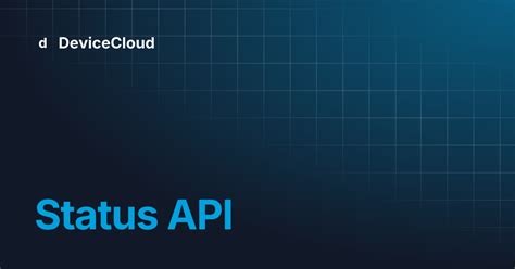 Status API DeviceCloud