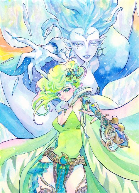 Yqbae Rydia Adult Ff4 Rydia Ff4 Shiva Final Fantasy Final Fantasy Final Fantasy Iv