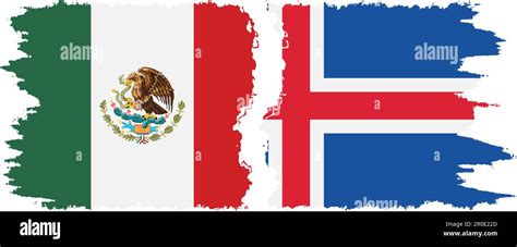 Iceland Mexico Flag Stock Vector Images Alamy