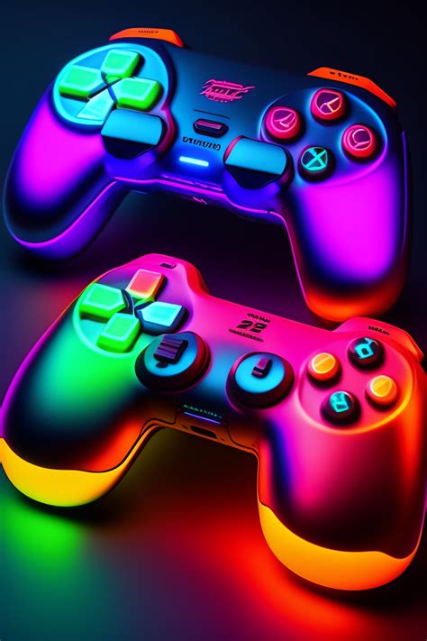 Lexica Design A Futuristic Neon Colored Modern Style Gaming