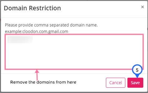 Can I Remove Domain Restriction On The Platform How