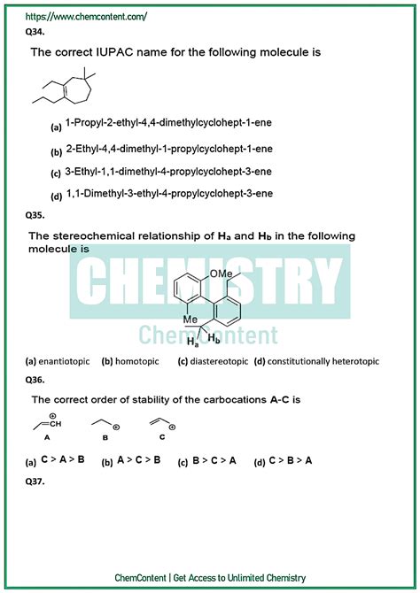 Csir Net Chemistry November 2020 June 2020 Question Paper With Answer