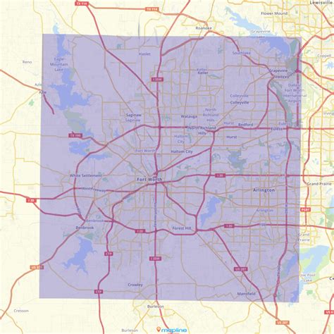 Printable Tarrant County Zip Code Map