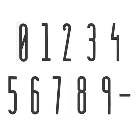 Solid Brass Number And Symbol Black 7cm Passio Interiors