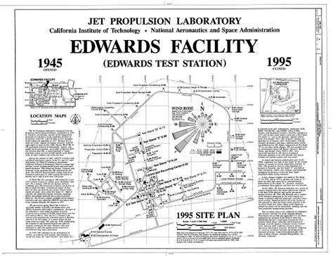 Cover Sheet 1995 Site Plan Jet Propulsion Laboratory Edwards