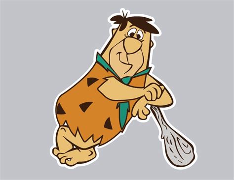Fred Flintstone Illustration Etsy