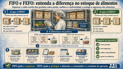Fifo E Fefo Entenda A Diferença No Estoque De Alimentos