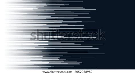 Dynamic Horizontal White Lines Abstract Background Stock Vector Royalty Free 2052058982