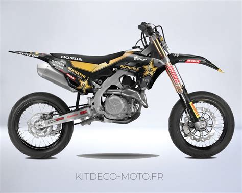 Graphic Kit Honda 250 Crf 2022 2023 Factory Gray Kitdeco Moto Fr