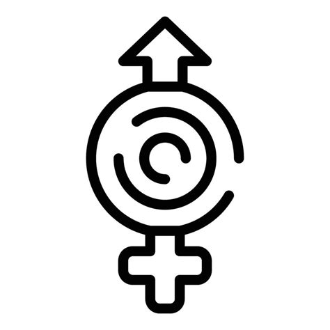 Gender Diversity Icon Outline Female And Male Opportunities 44233650