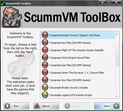 Scummvm Toolbox Quick And Easy Software