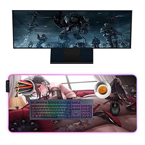 Anime Girl Sexy Butt Mouse Pad Gaming Rgb Large Locking Edge Speed Game Gamer Led Soft Laptop