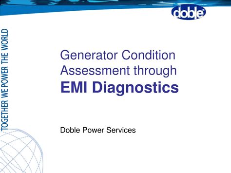 Ppt Generator Condition Assessment Through Emi Diagnostics Powerpoint