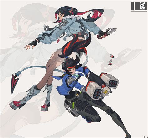 Jane Doe And Zhu Yuan Zenless Zone Zero Drawn By Lee Ciao Danbooru