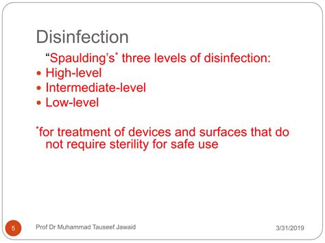 Cleaning Disinfection And Sterilization Pptx