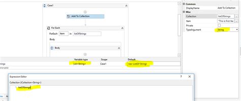 add to collection the property collection of add to collection is not initialized help