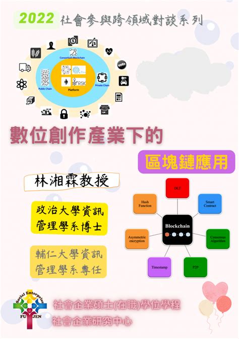 2022社會參與跨領域對談系列iii~~數位創作產業下的區塊鏈應用 輔仁大學社會企業碩士學位學程 Masters Program