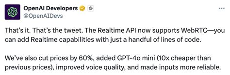 openai webrtc api review