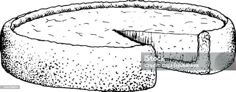 손으로 그린 파이 벡터 일러스트 레이 션입니다 맛있는 생일 케이크의 흑백 스케치 건강한 식생활에 대한 스톡 벡터 아트 및 기타 이미지 건강한 식생활 낙서 드로잉