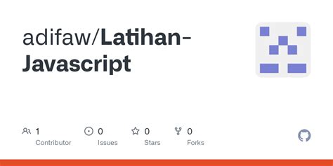 Github Adifaw Latihan Javascript