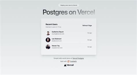 Vercel Postgres Prisma Nextjs Starter Vercel