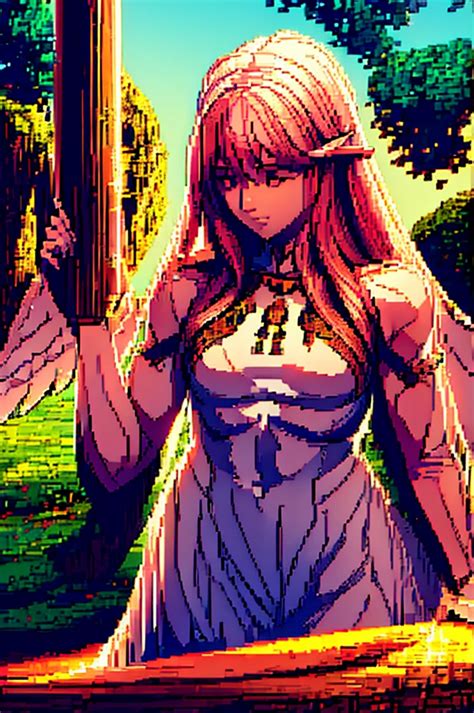 Pixel Game 8 Bit 2D Fully Nude Bare Breasts Bare Vagina SeaArt AI