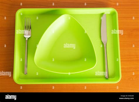 Set Of Utensils Arranged On The Table Stock Photo Alamy