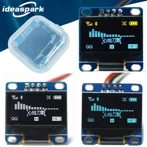 Módulo De Pantalla Oled De 096 Pulgadas Ssd1306 I2c Iic Spi Serial 128x64 Lcd 4 Pines Amarillo
