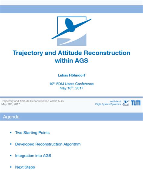 Trajectory And Attitude Reconstruction With I Nags Tum Pdf