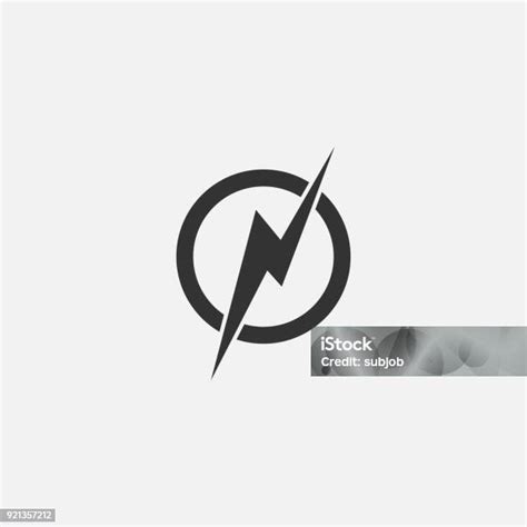 번개 전기 전력 벡터 아이콘 디자인 요소입니다 에너지와 천둥 전기 기호 개념입니다 번개 볼트 로그인 원입니다 플래시 벡터 상징 템플릿입니다 전력 빠른 속도 아이콘