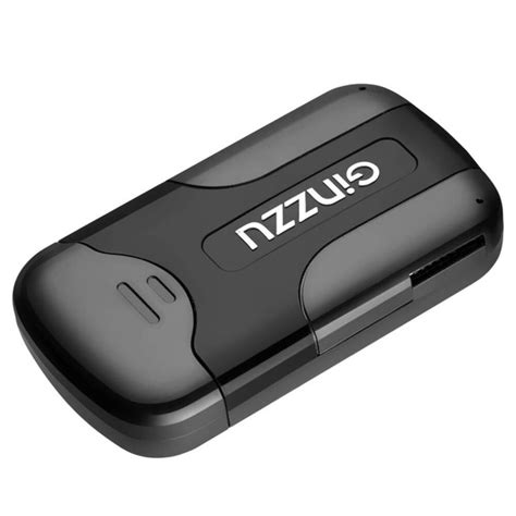 Картридер USB 2.0 Ginzzu GR-422B, 4 слота для карт памяти 2х microSDXC ...