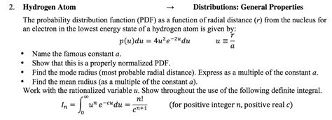 Solved The Probability Distribution Function PDF As A Chegg
