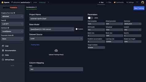 Quickstart Guide To Autotrain On Hugging Face Spaces