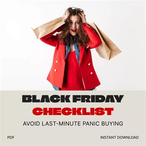 Black Friday Checklist Avoid Last Minute Panic Buying How To Avoid