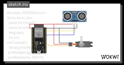 ถังขยะ Copy 2 Wokwi Esp32 Stm32 Arduino Simulator