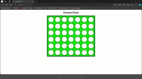 finished connect four game project with internpe samriddhi singh