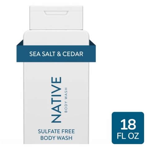 Native Sea Salt And Cedar Body Wash 18 Fl Oz