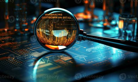 Data Visualization Close Up Technology Digitalization Optimization Of High Tech Electronics