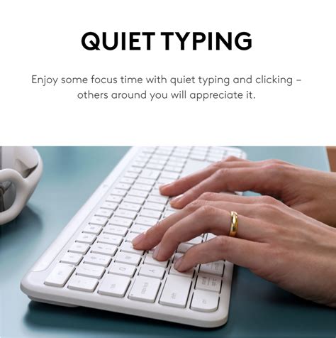 Logitech K950 Signature Slim Wireless Keyboard Sleek Design Switch Typing Between Devices