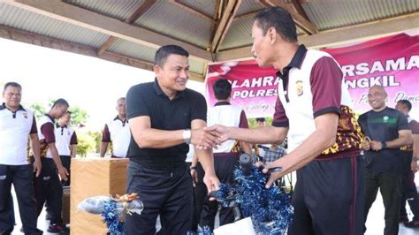 Cooling System Menuju Pemilu Damai Polres Aceh Singkil Gelar Olahraga
