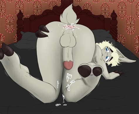 Rule 34 Anthro Anus Ass Blonde Hair Bodily Fluids Bovid Caprine Cum Cum In Ass Cum Inside Cum