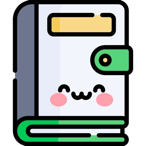 Notebook Kawaii Lineal Color Icon