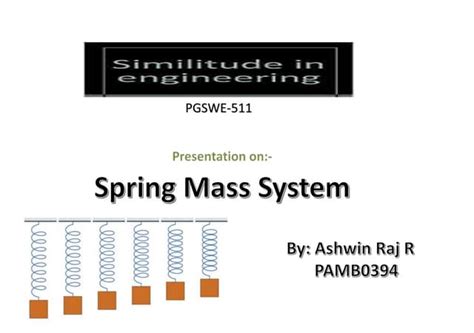 Spring Mass System Presentation 2pptx