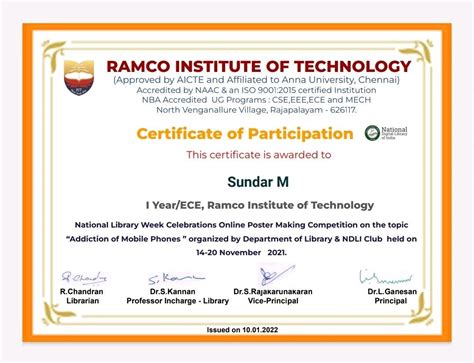 Sundar M On Linkedin Actively Participated In Poster Making