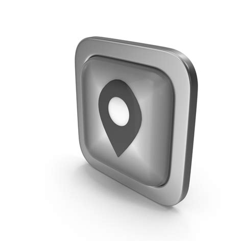 Grayscale Square Placeholder Map Button Icon 3d Object 2392048175 Shutterstock