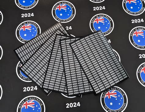 Custom Printed Electrical Business Testing Sticker Sheets The Art Of Stickers Australia