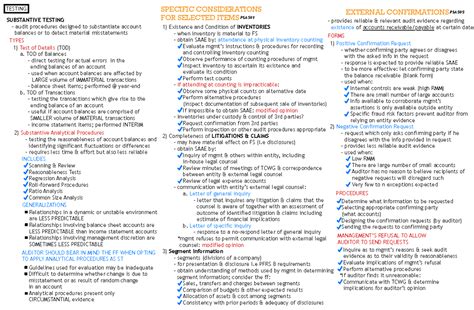 substantive testing testing substantive testing audit procedures
