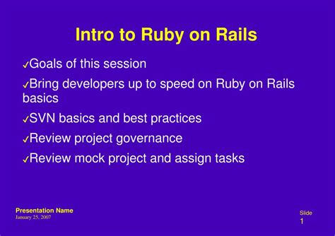 Ppt Intro To Ruby On Rails Powerpoint Presentation Free Download Id581563