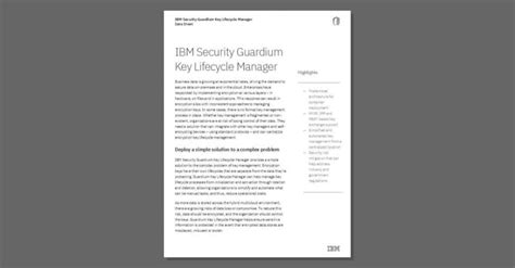 Ibm Security Guardium Key Lifecycle Manager It Henhouse