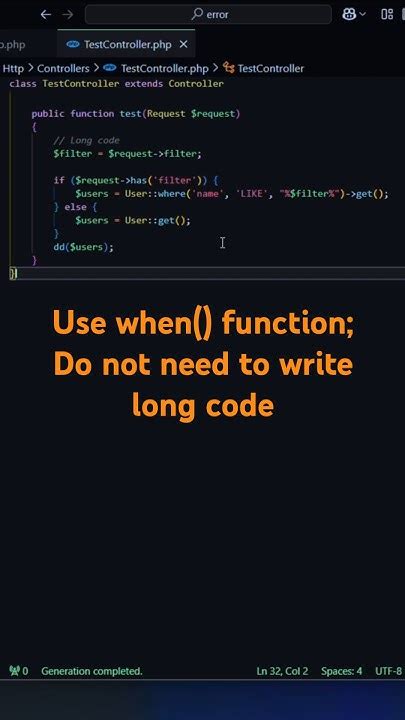 Simplify Your Laravel Code Shorten Conditional Queries Like A Pro Youtube